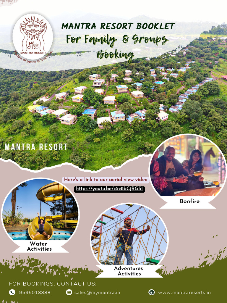 Mantra Resorts Booklet For Family & Groups | PDF