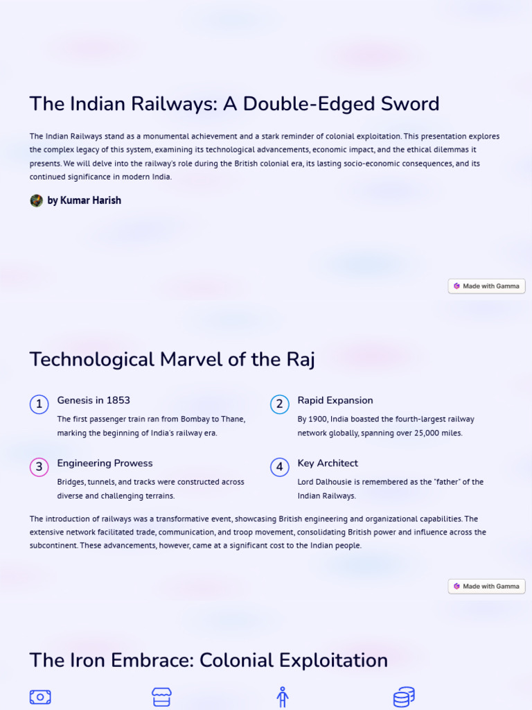 Legacy and Impact of Indian Railways | PDF | British Raj | Rail Transport