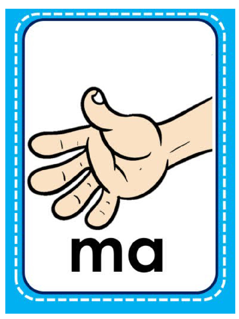 Tarjetas de Silabas | PDF