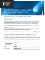 Case Report Consent Form | PDF | Case Report | Informed Consent