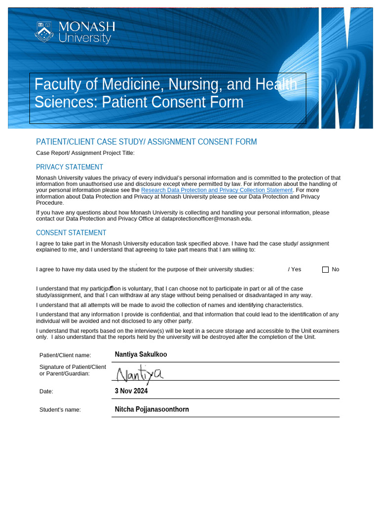 Mnhs Patient Consent Form | PDF