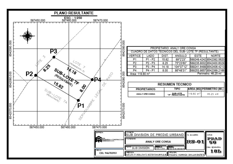 PLANOS DE SUB DIVISON-Presentación1 | PDF