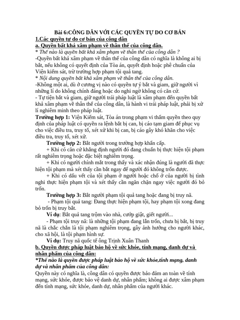 DE CUONG GDCD HKII K12 2023 | PDF