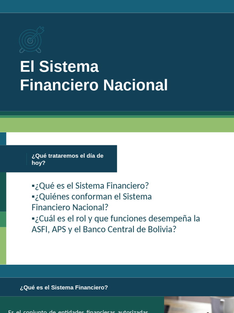 Sistema Financiero, Rol de ASFI ASFI y El Carácter de La Normativa ...