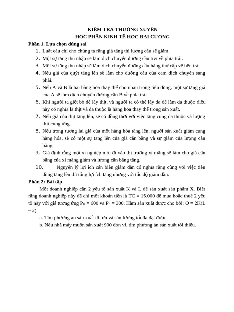 KTHDC_KIỂM TRA THƯỜNG XUYÊN | PDF