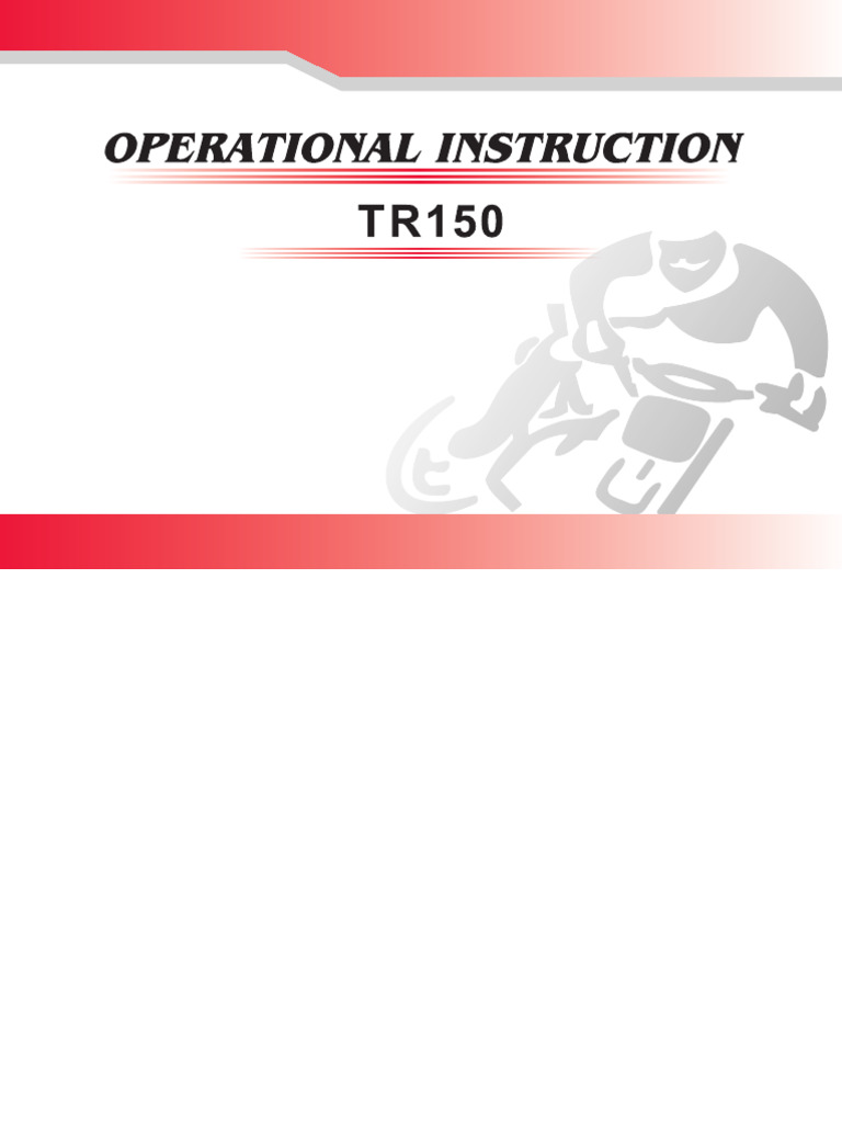 TR150 Users Manual 71040813 | PDF