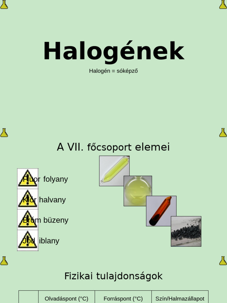 Halogének | PDF
