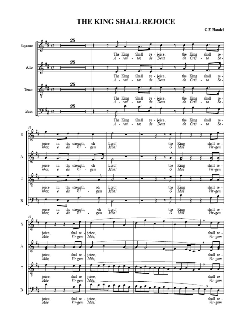 The King Shall | PDF | Compositions | Ceremonies