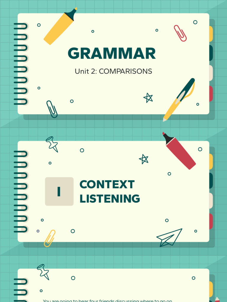 Grammar-Unit 2 - Comparison | PDF
