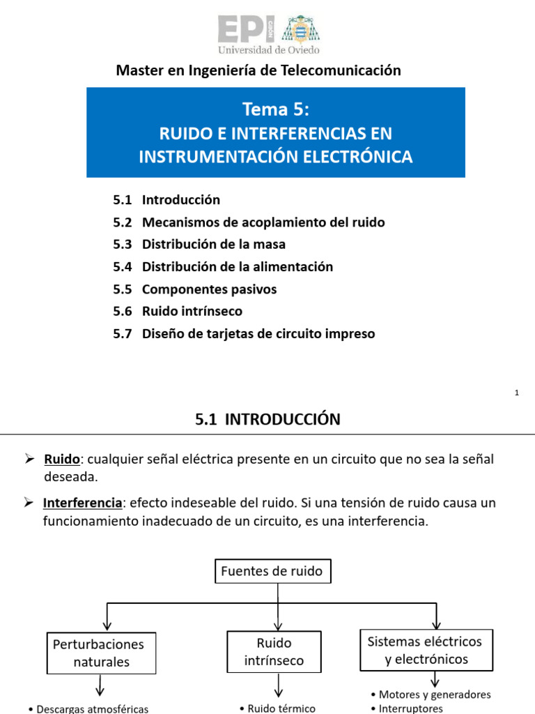 Ruido e Interferencias en Electrónica | PDF | Red eléctrica | Corriente ...