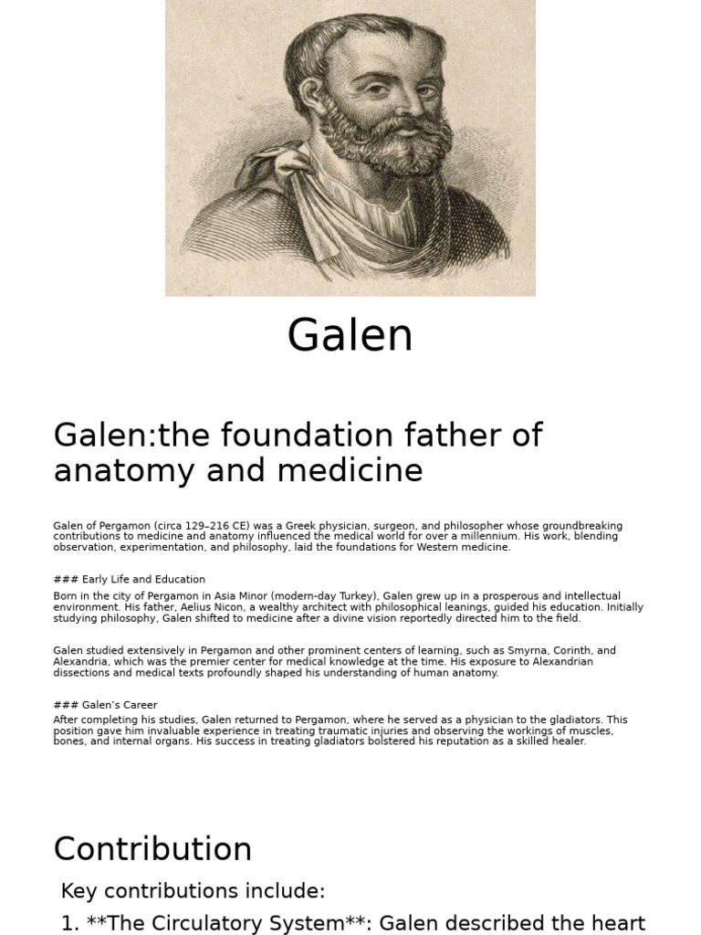 Presentation (3) Galen | PDF | Medicine