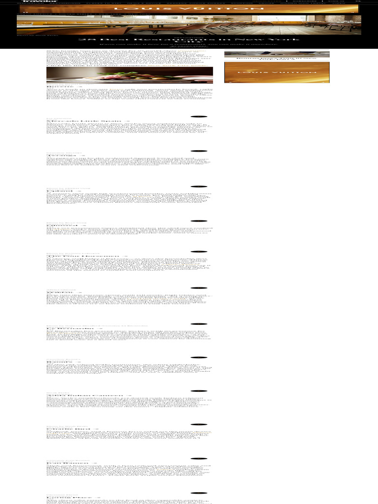 28 Best Restaurants in New York City Condé Nast Traveler | PDF | Ramen | Restaurants