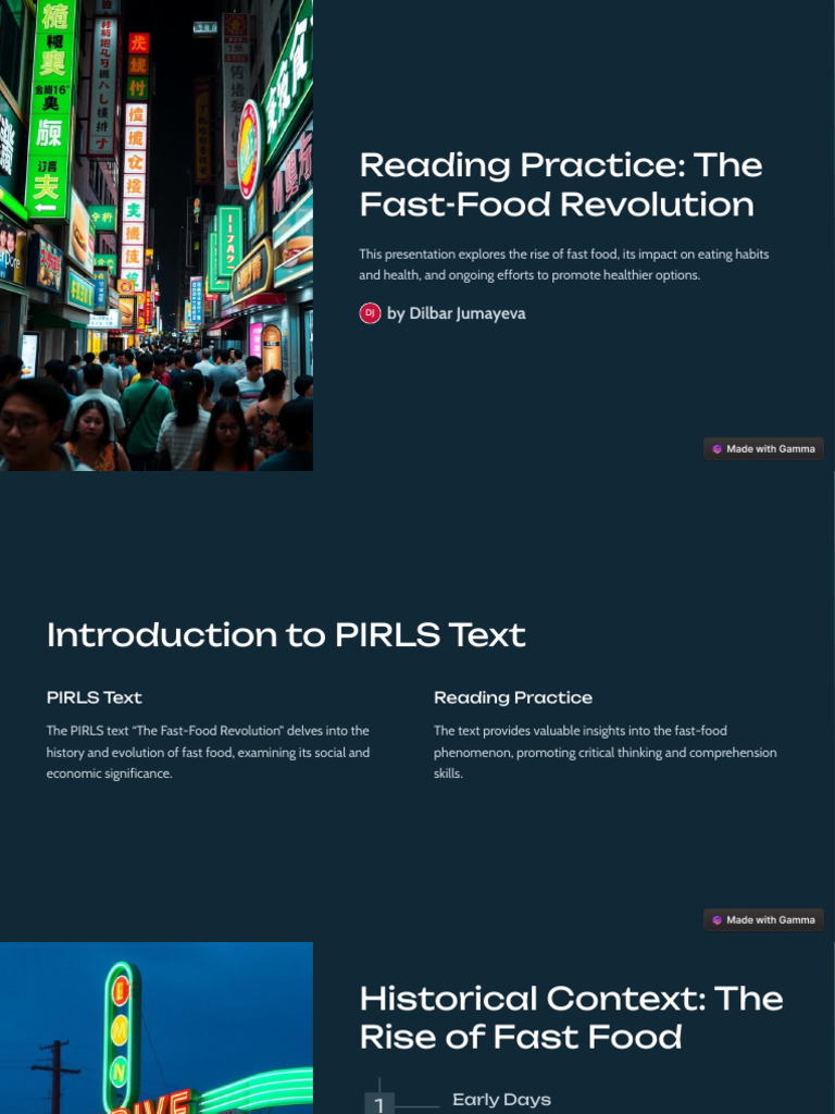 17 Reading Practice The Fast Food Revolution | PDF | Fast Food | Nutrition