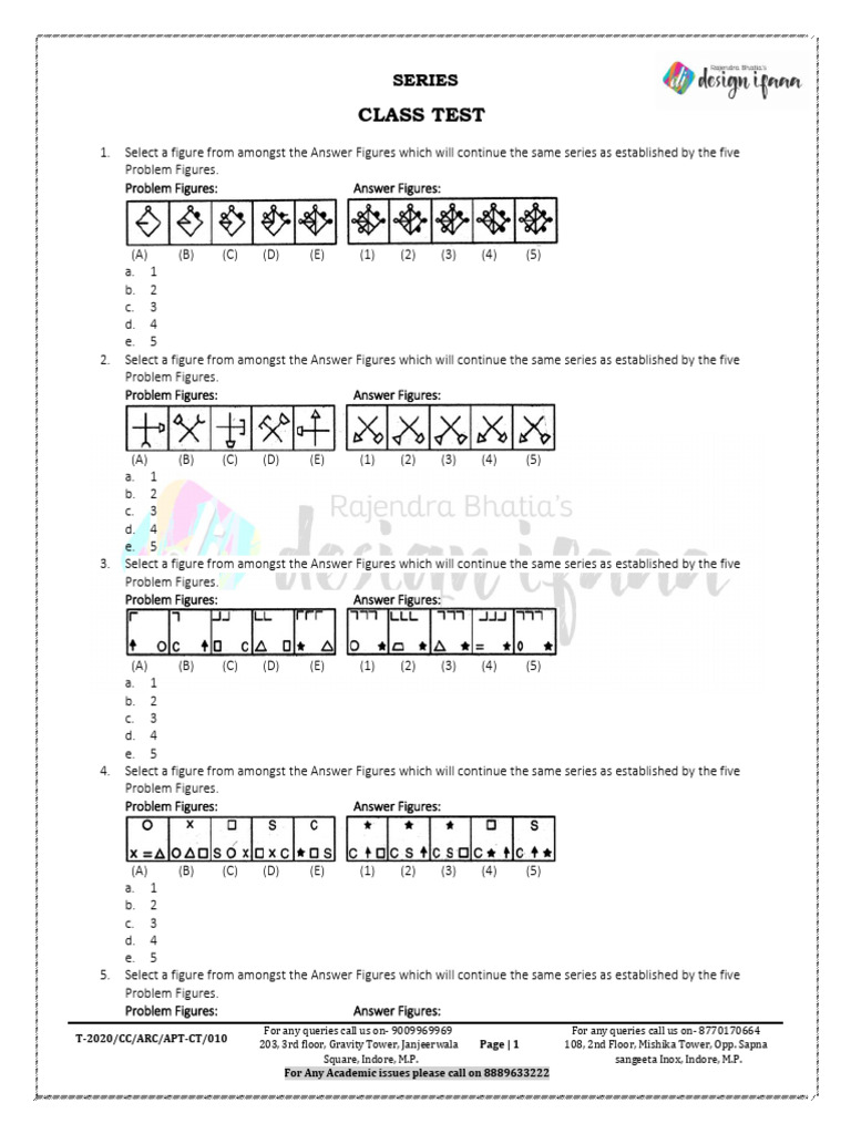 Class Test Series | PDF