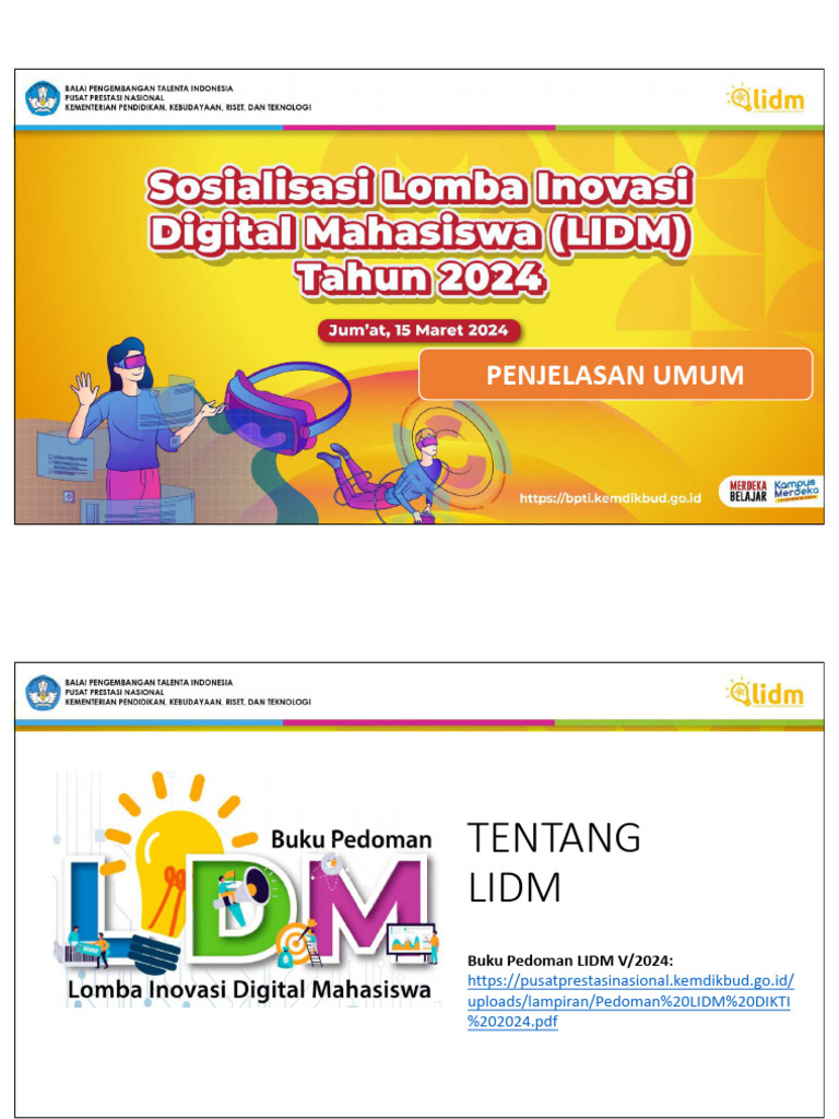 Materi Sosialisasi LIDM 2024 - Compressed | PDF