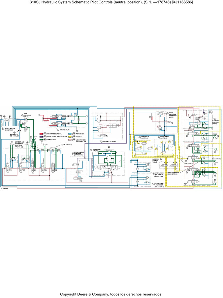 310sj plano hidraulico hidraulico (1) | PDF