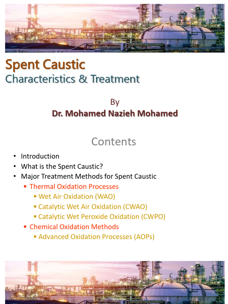 Spent Caustic: Characteristics & Treatment | PDF | Chemical Process ...