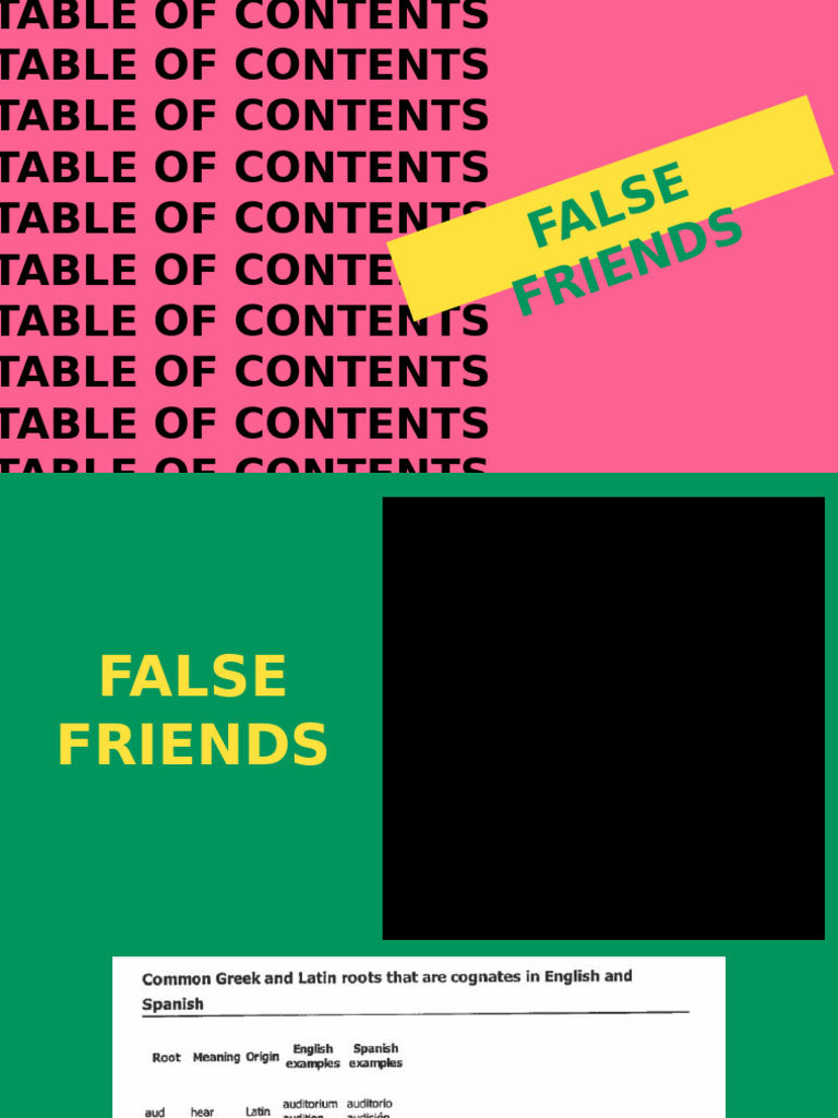 False Friends | PDF