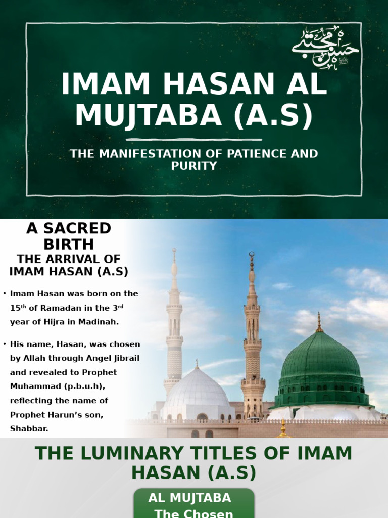 Imam Hasan Al Mujtaba (A.s) | PDF | Abrahamic Religions