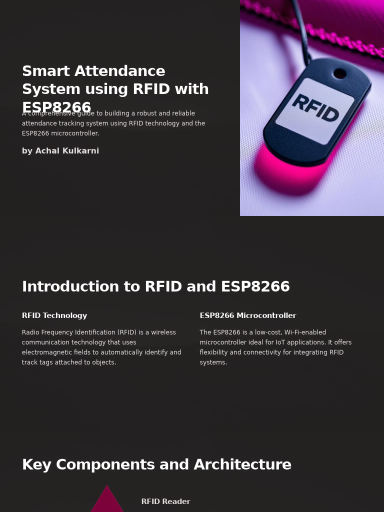 Smart Attendance System Using RFID With ESP8266 | PDF | Radio Frequency Identification | Internet