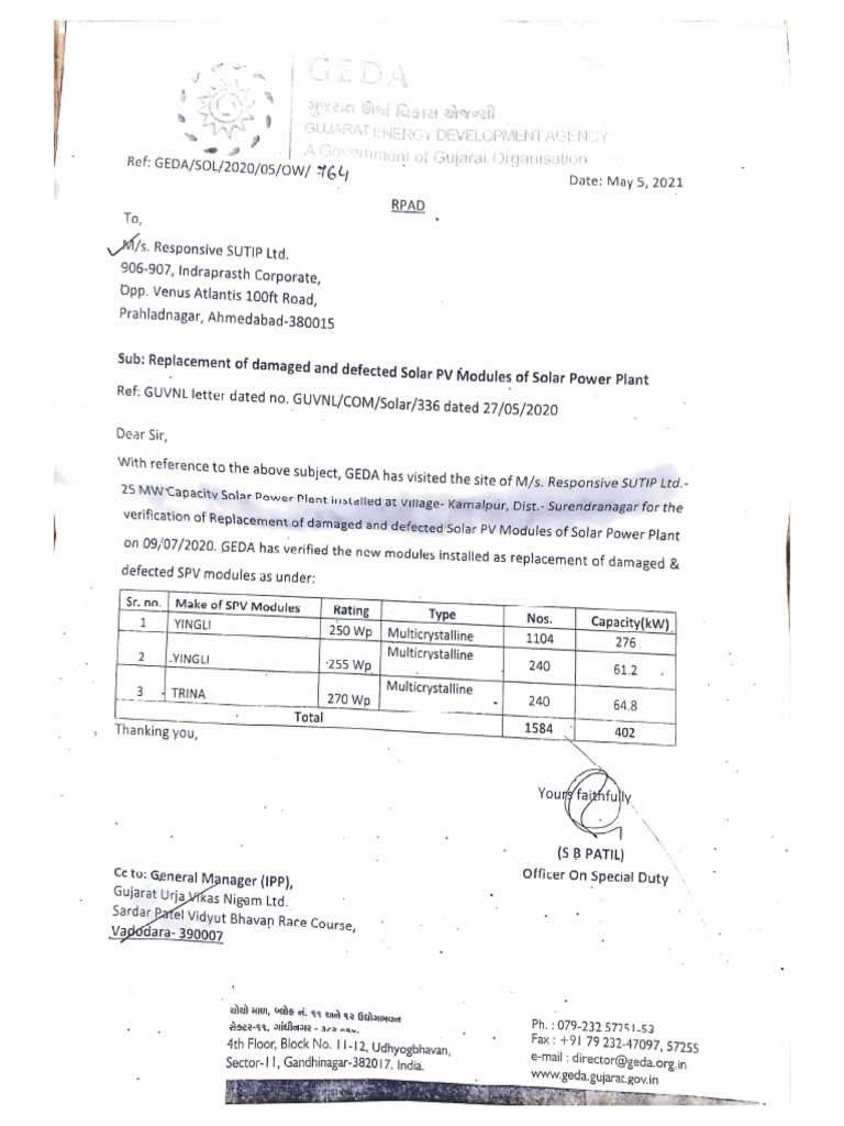 GEDA Certificate | PDF