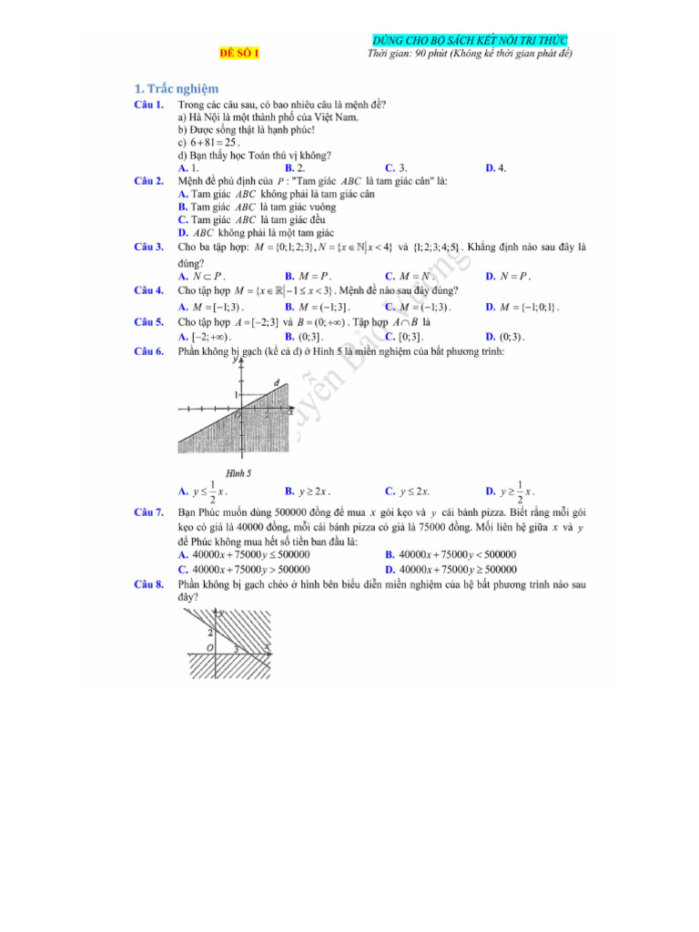 ĐỀ ÔN HK1 (11-15) | PDF
