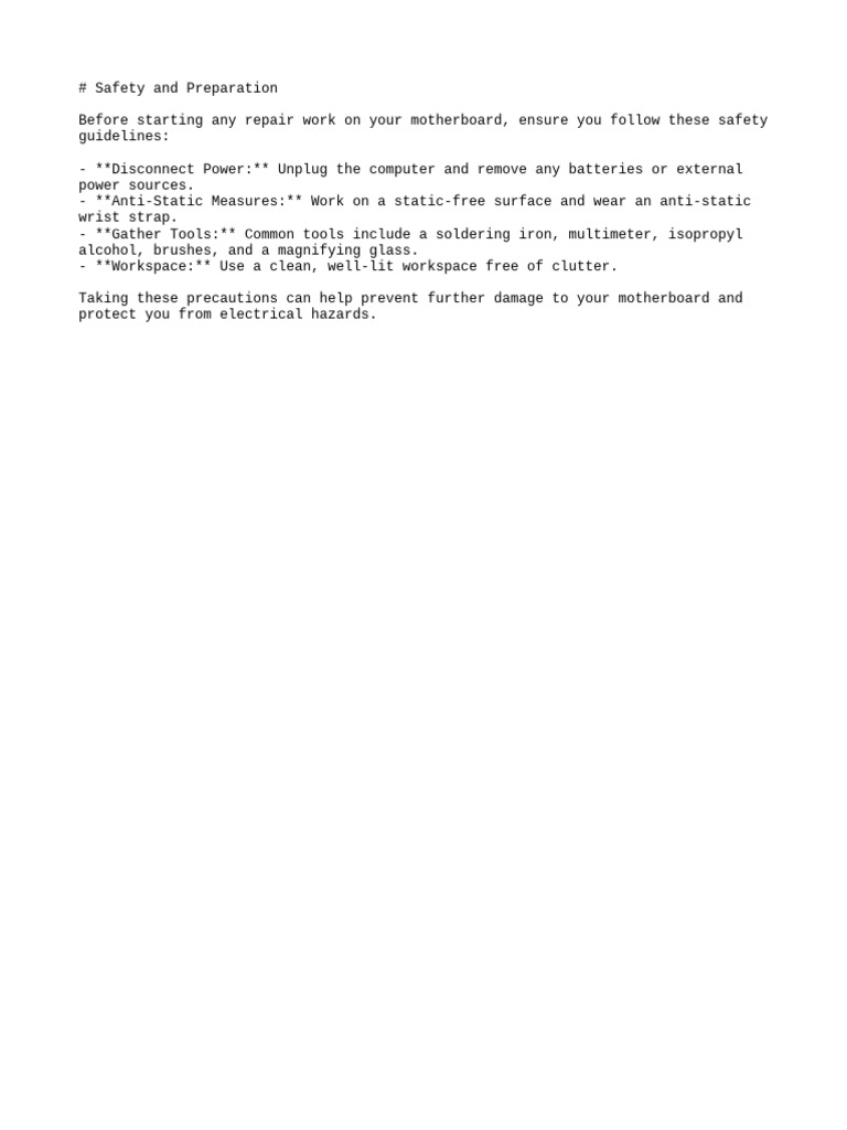 02 Safety and Preparation | PDF