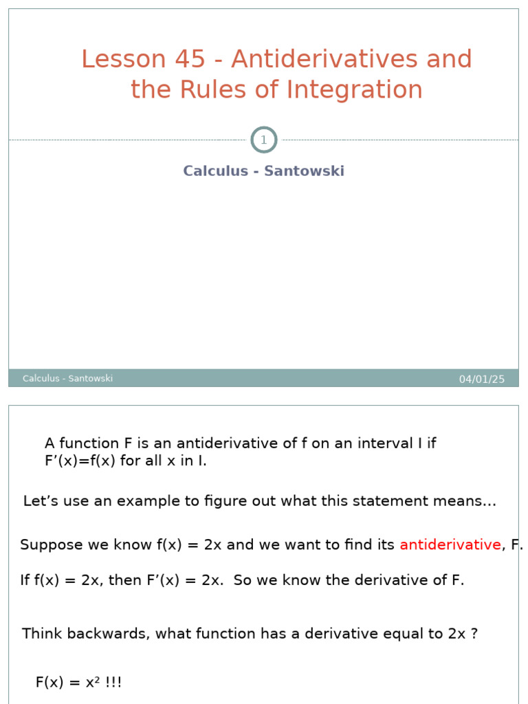 Indefinite Integral and Verification | PDF | Integral | Analysis