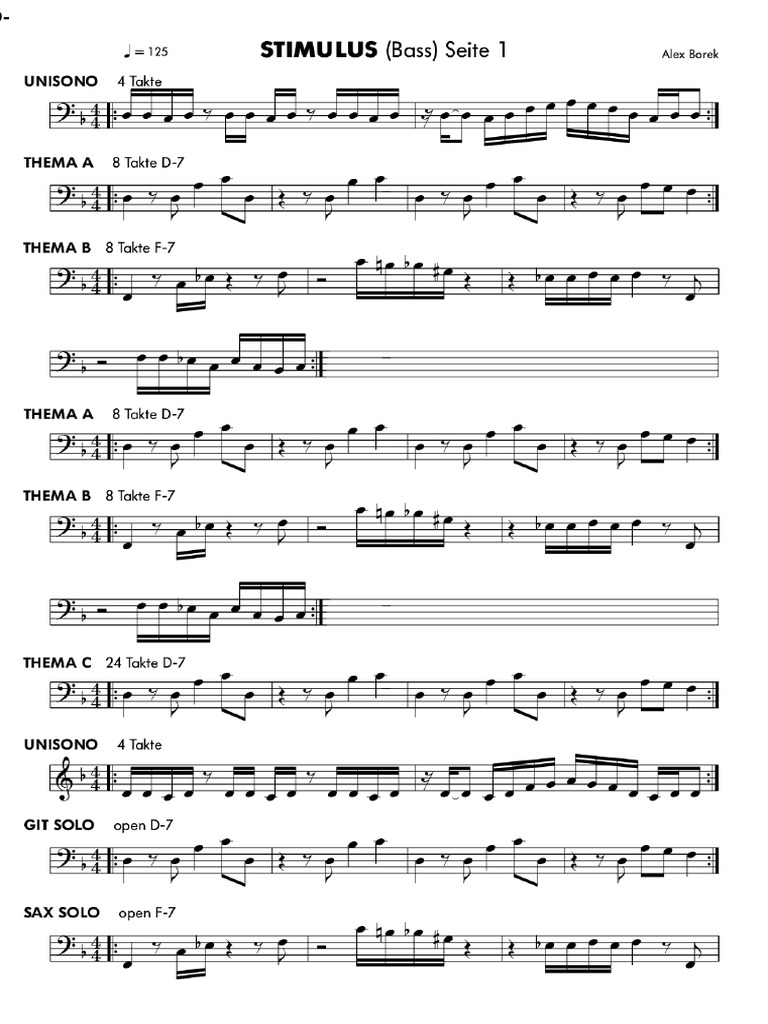 Stimulus Bass 1 | PDF