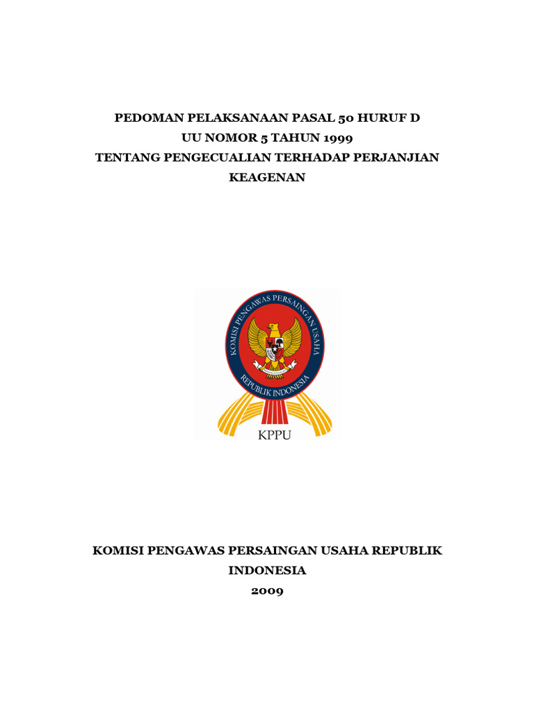 Draft Pedoman Ps 50d | PDF