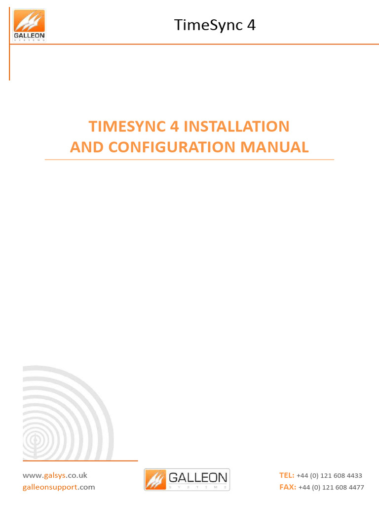Time Sync 4 Manual | PDF | Microsoft Windows | 64 Bit Computing