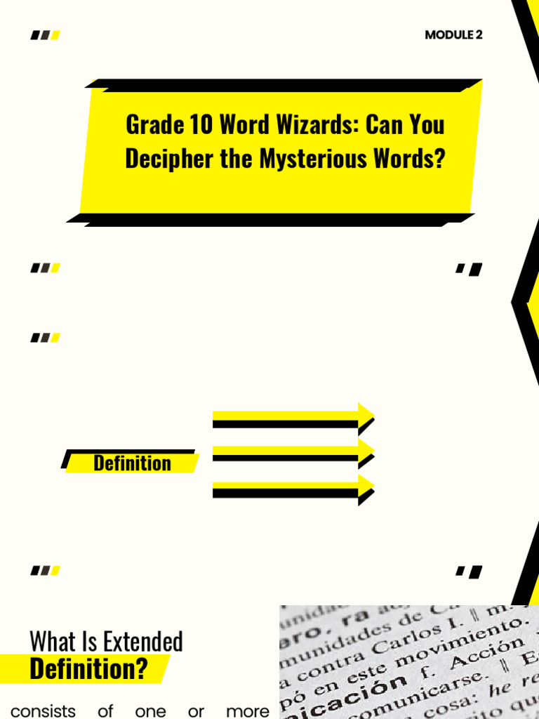 Extended Definitions | PDF