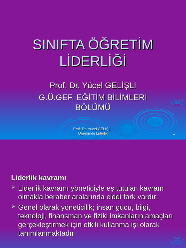 2-Sinifta Öğreti̇m Li̇derli̇ği̇ | PDF