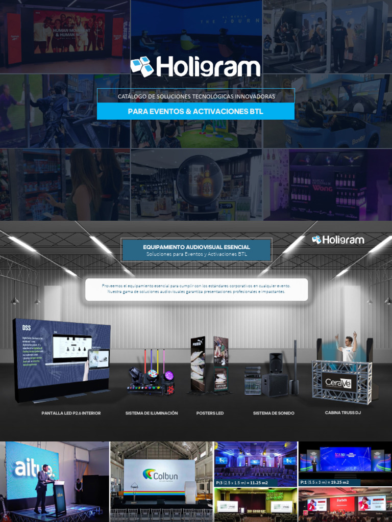 Holigram - Catalogo de Soluciones Tecnologicas para Eventos y Activaciones BTL Final | PDF ...