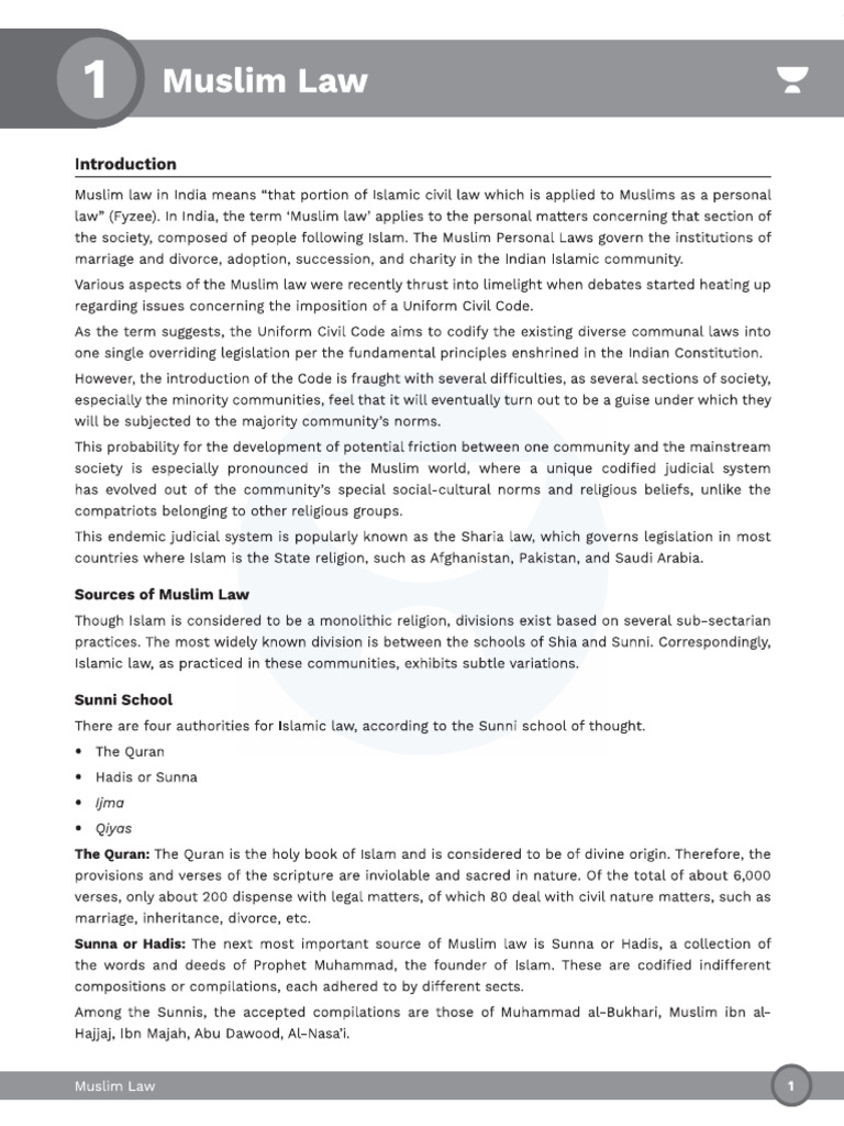 Muslim-Law | PDF