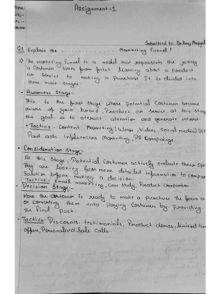 Marketing Assignment | PDF