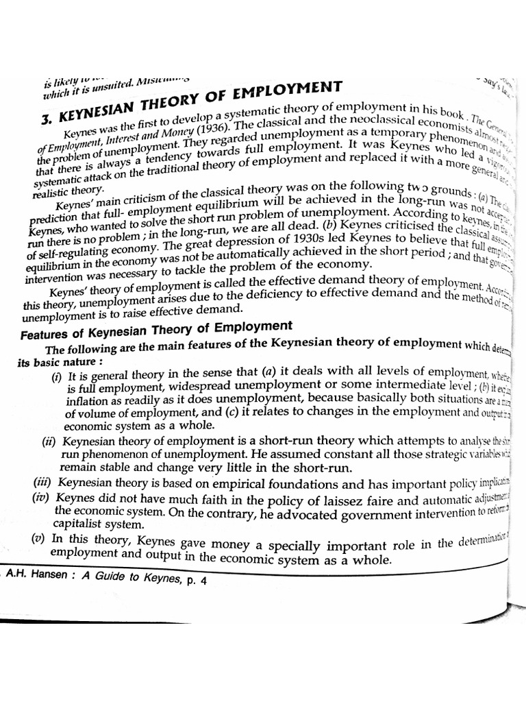 Keynesian Theory 2 | PDF
