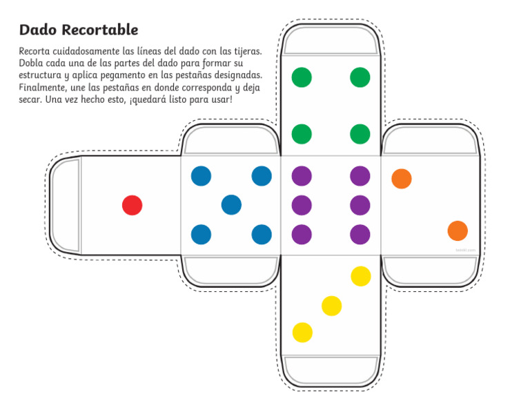 Dado Recortable: Instrucciones de Uso | PDF