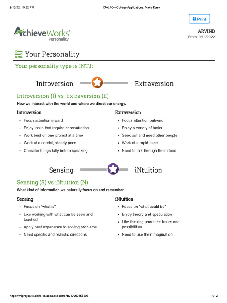 My personality_CIALFO | PDF