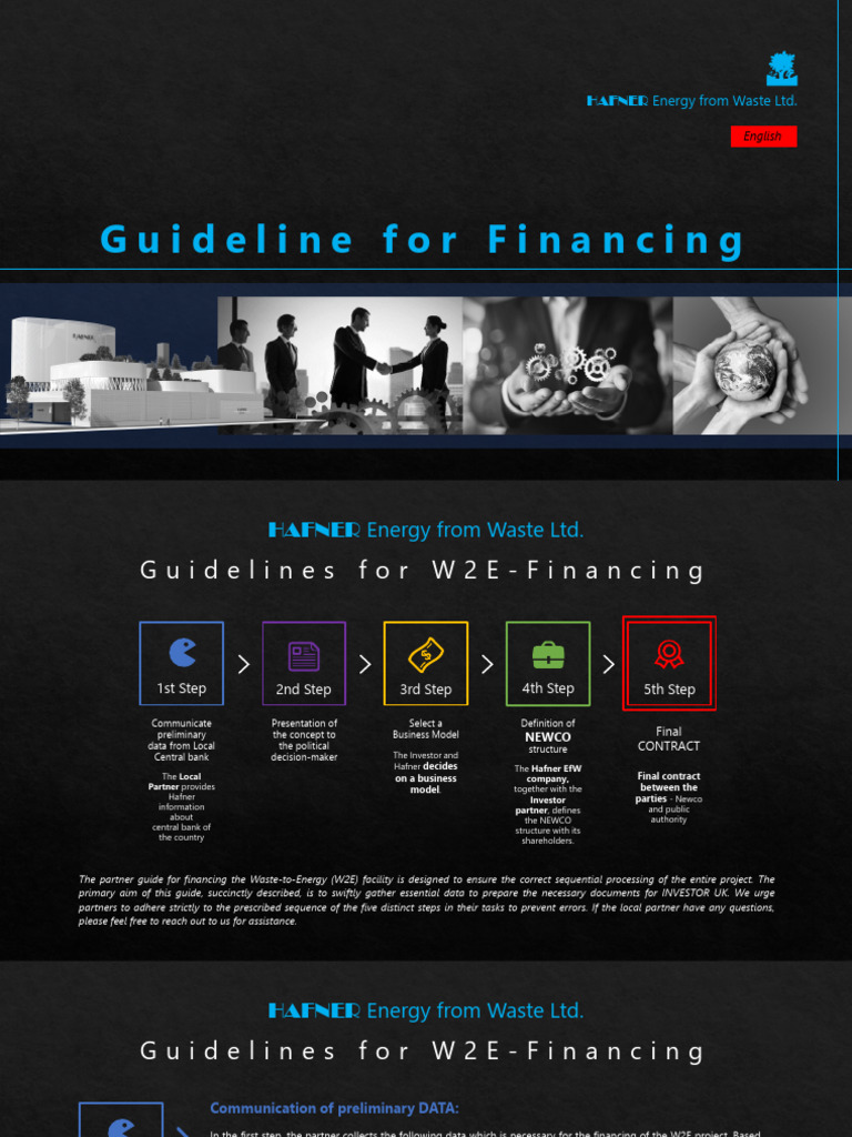 Guidelines For Financing W2E-Partner - EN | PDF | Public–Private ...