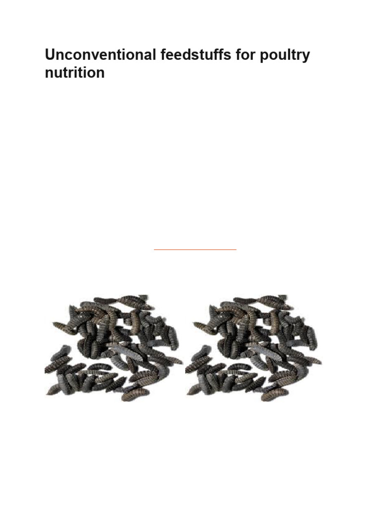 Unconventional FeedStuffs in Poultry Nutrition | PDF | Nutrition | Diet ...