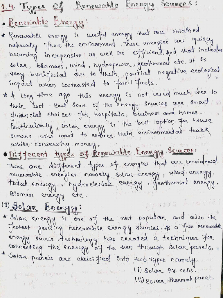 SL No 5 - Different Renewable Energy Sources | PDF