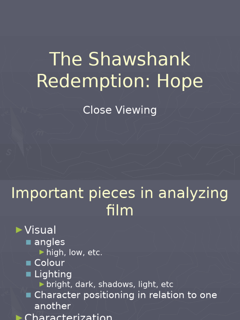 The Shawshank Redemption Close Viewing - PPT - 3B Size | PDF
