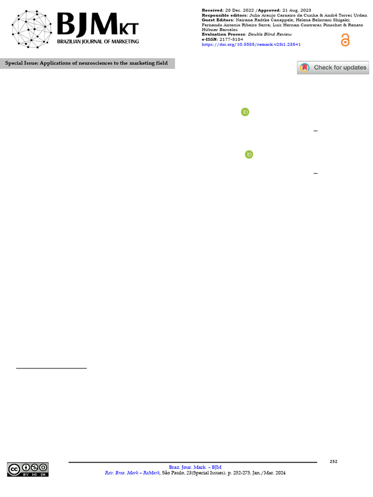 Louro Barboza 2024 Neuromarketing - Explorando-O-L 74792 | PDF | Mind ...