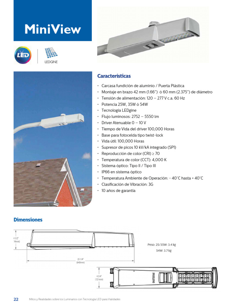 Miniview Philips | PDF | Diodo emisor de luz | Encendiendo