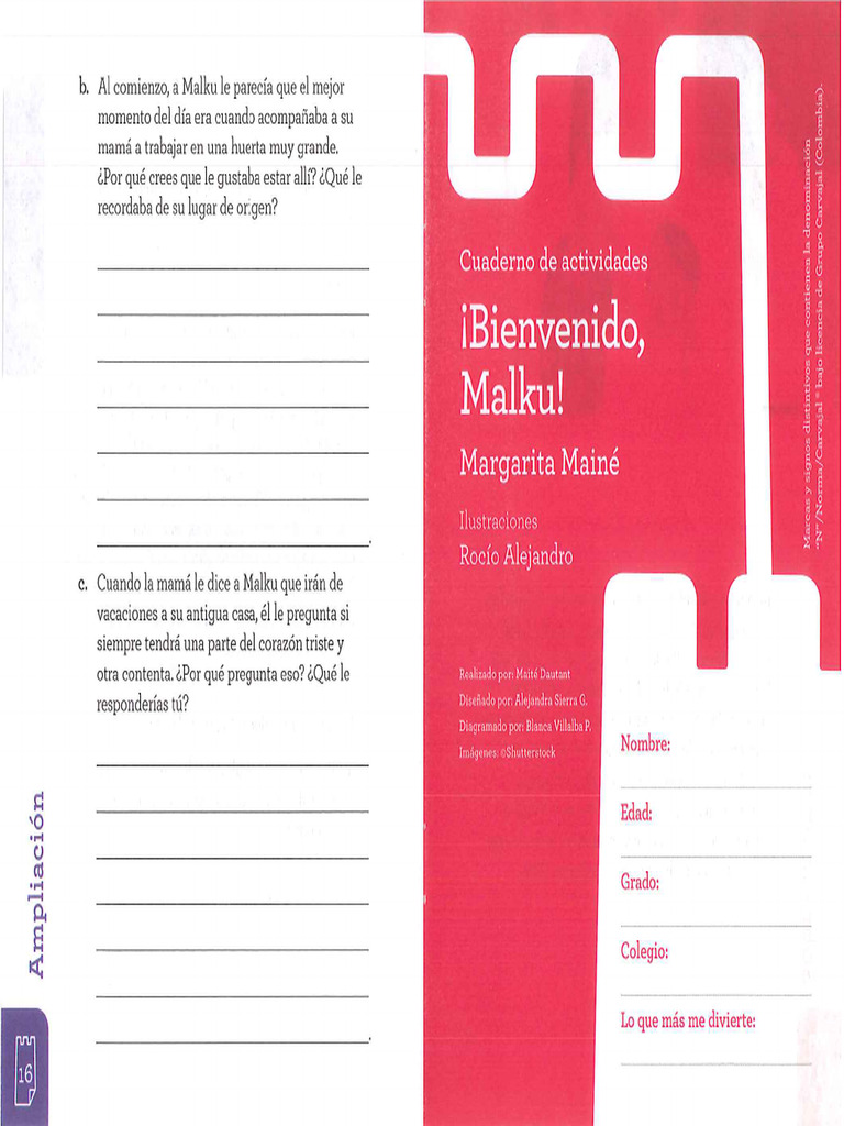 Plan Lector Bienvenido Malku 2 | PDF