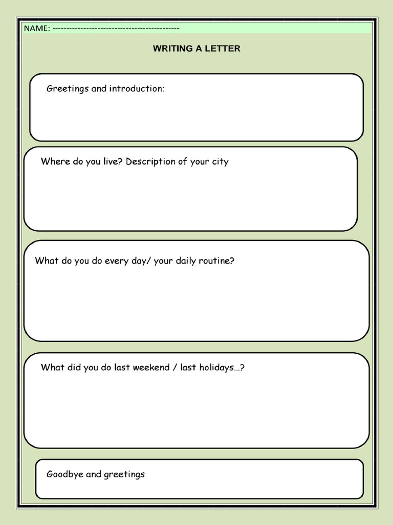 How To Write A Letter | PDF