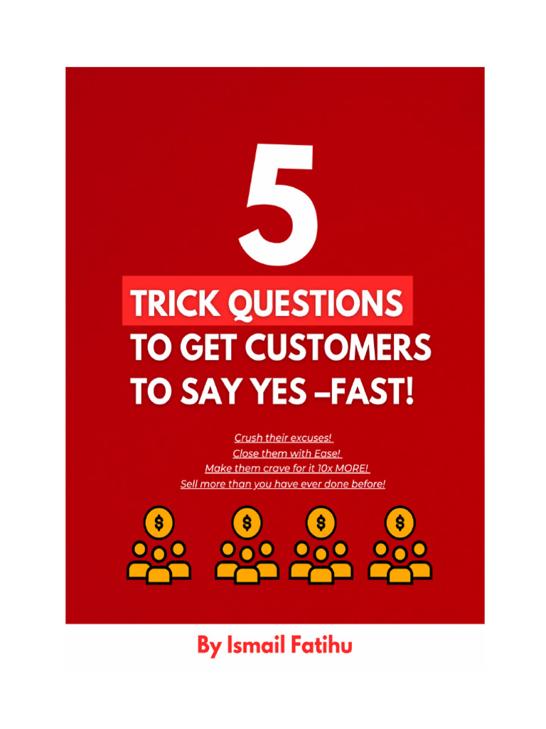 5 Questions to Boost Sales Fast | PDF