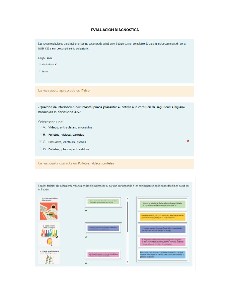 Evaluacion Diagnostica Procadist Nom-030 | PDF