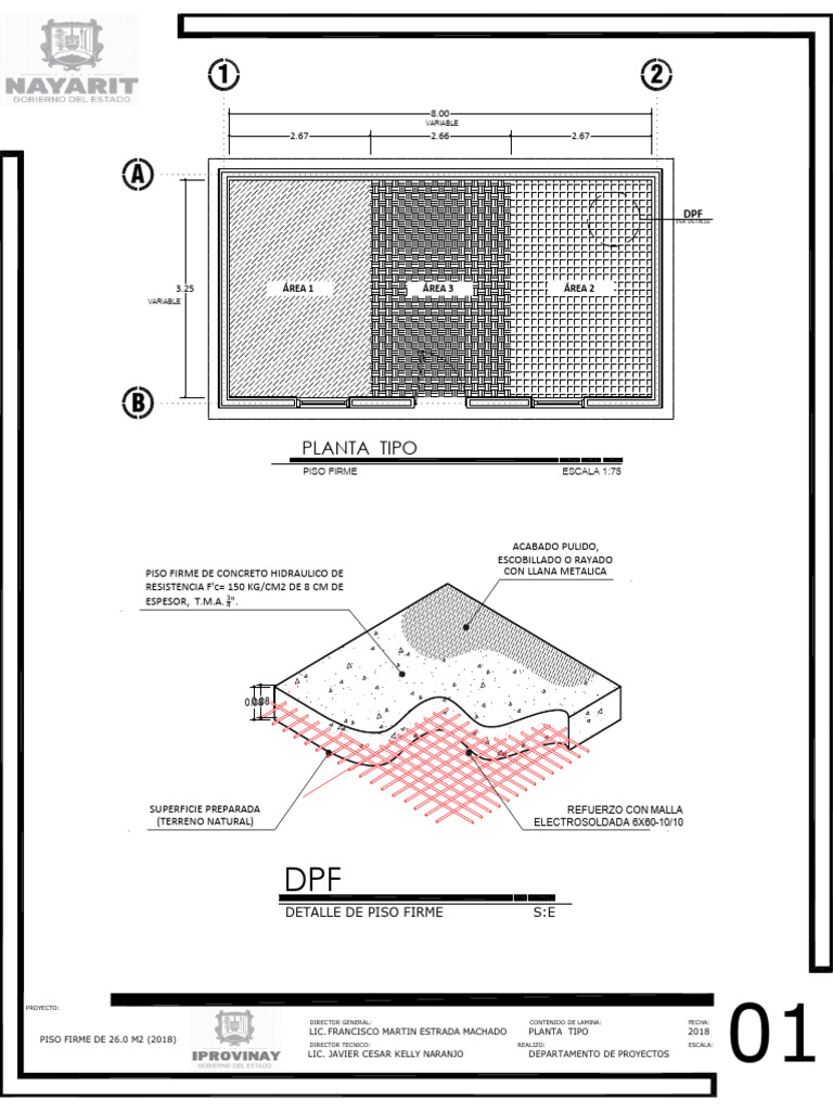 Plano Piso Firme | PDF